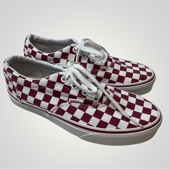 Vans | Shoes | Vans Off The Wall Red Checkered Board Womens Canvas Low ...